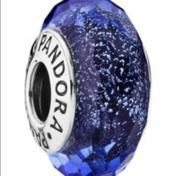Pandora | Jewelry | Pandora Blue Murano Glass Charm | Poshmark